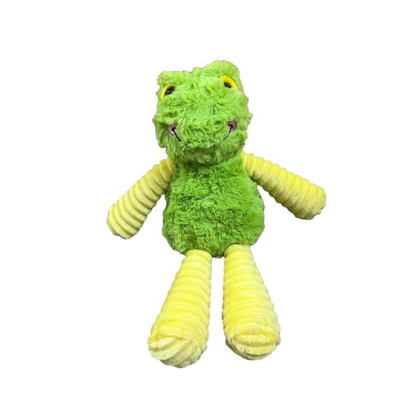 Walmart | Toys | Walmart Green Frog Plush Yellow Ribbed Legs Stuffed ...